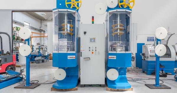 WTM vertical cable taping machines for tape application