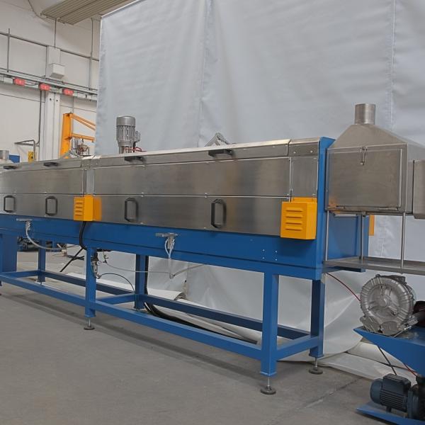 Molten salt bath cable sintering lines