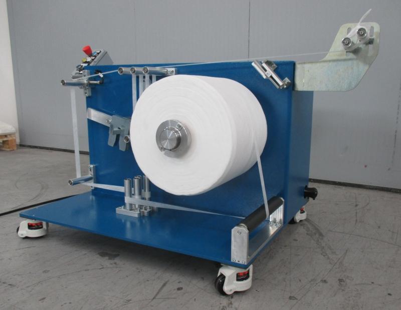 Longitudinal cable taping units