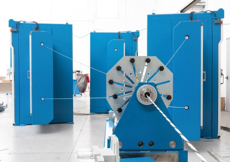 Single-Twist Cable Stranders, double pintle type | WTM Srl - Italy