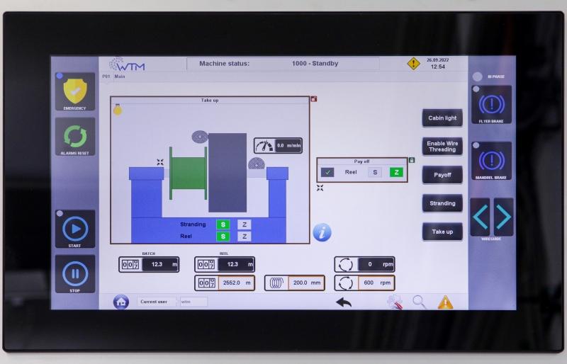 Single-Twist Cable Stranders, single Shaft Type | WT Srl - Italy